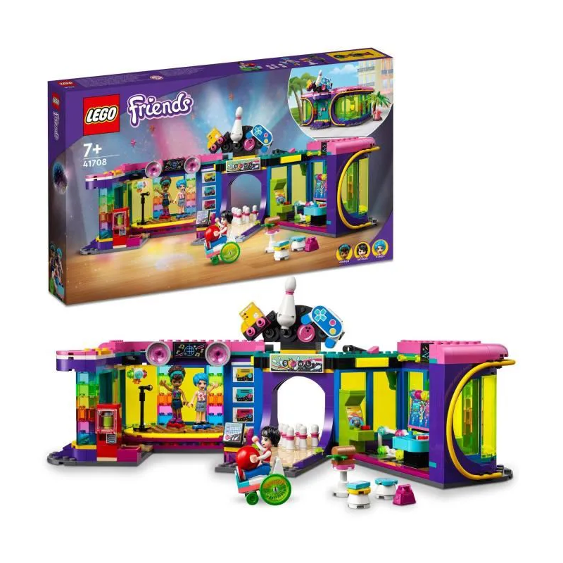 LEGO® Friends 41708 La Salle d’Arcade Roller Disco